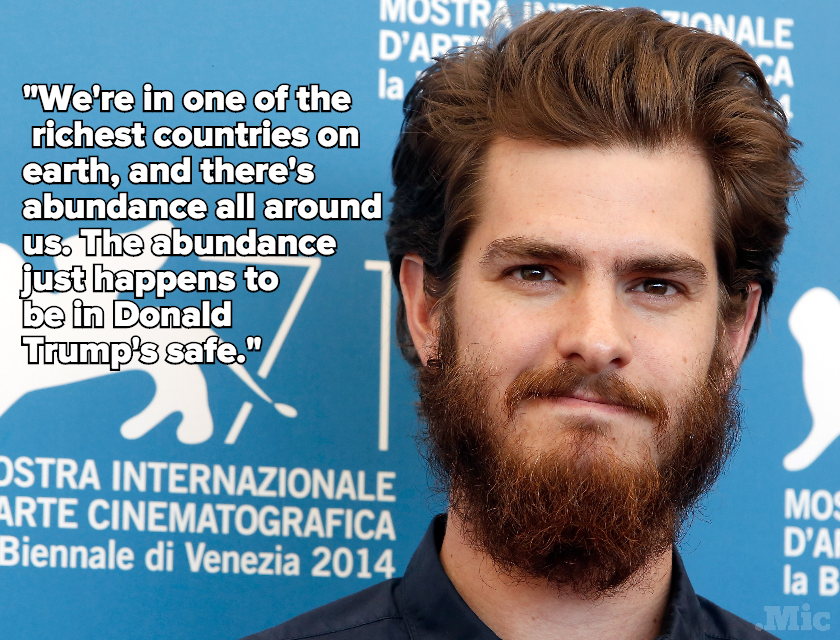 Andrew Garfield Is Afraid of President Donald Trump